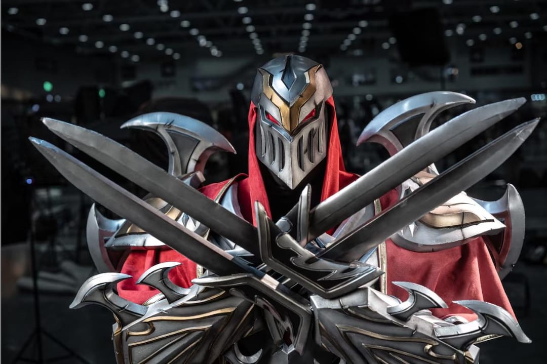 League of Legends Zed Cosplay Costume – Shadow Ninja Armor Outfit, High ...