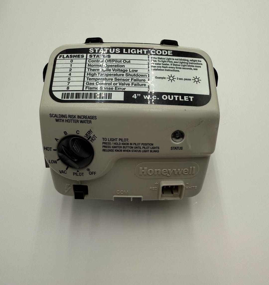 Honeywell Water Heater Gas Valve Controller WV8840B1158 Pre-owned - Etsy