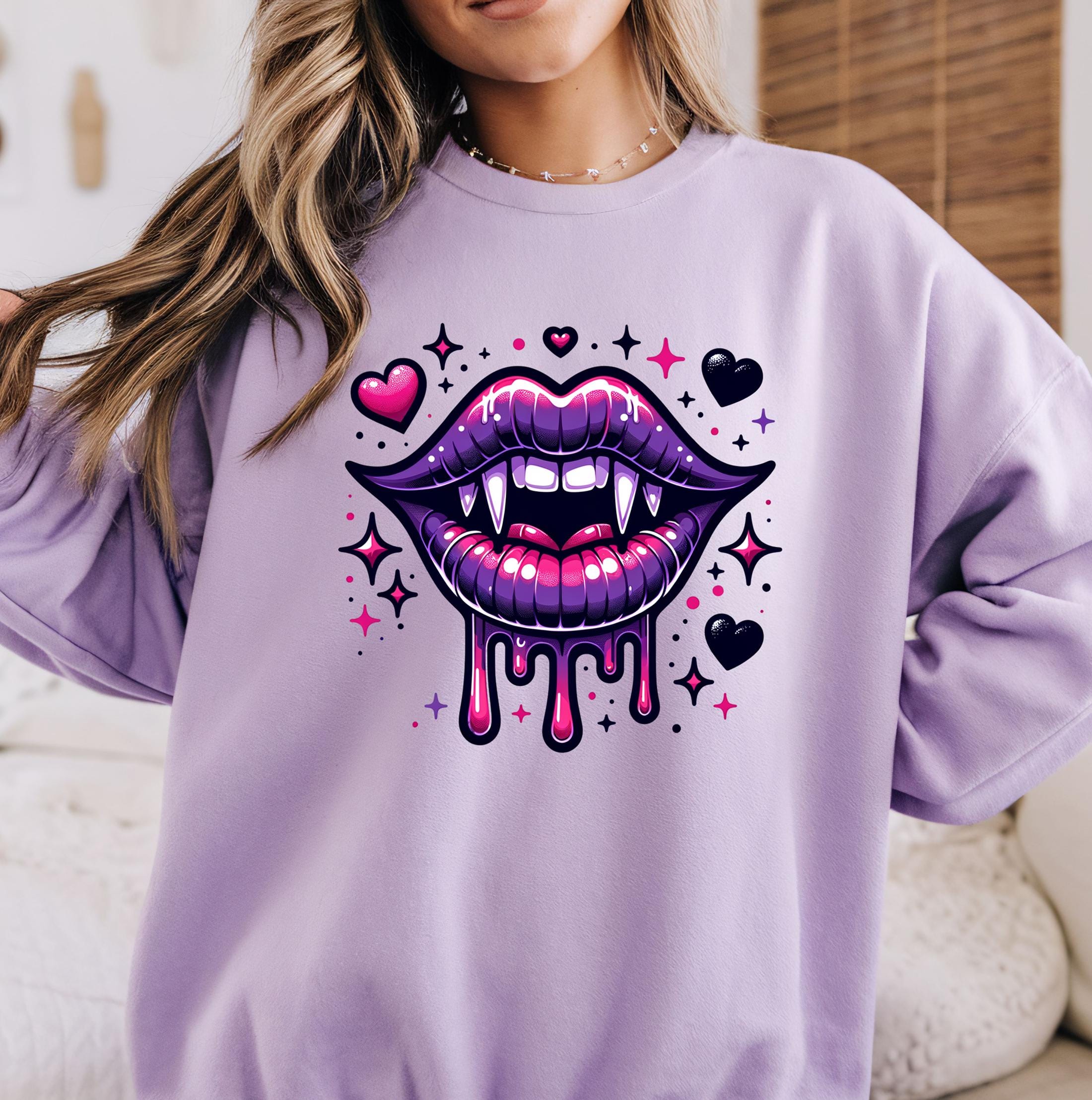Purple Vampire Lips PNG, Vampire PNG, Vampire Lips Png, Vday Png ...