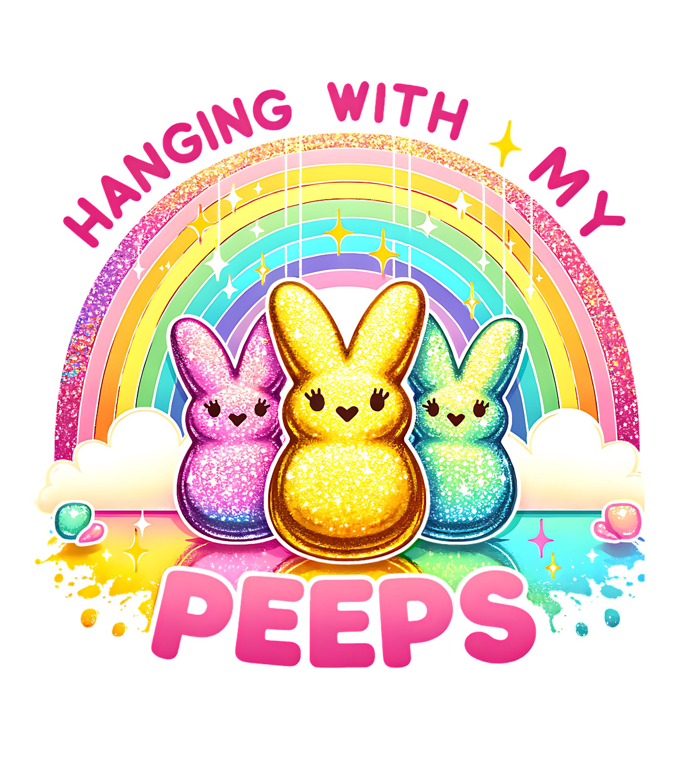 Hanging With My Peeps PNG, Easter Bunny Clipart, Cute Easter ...