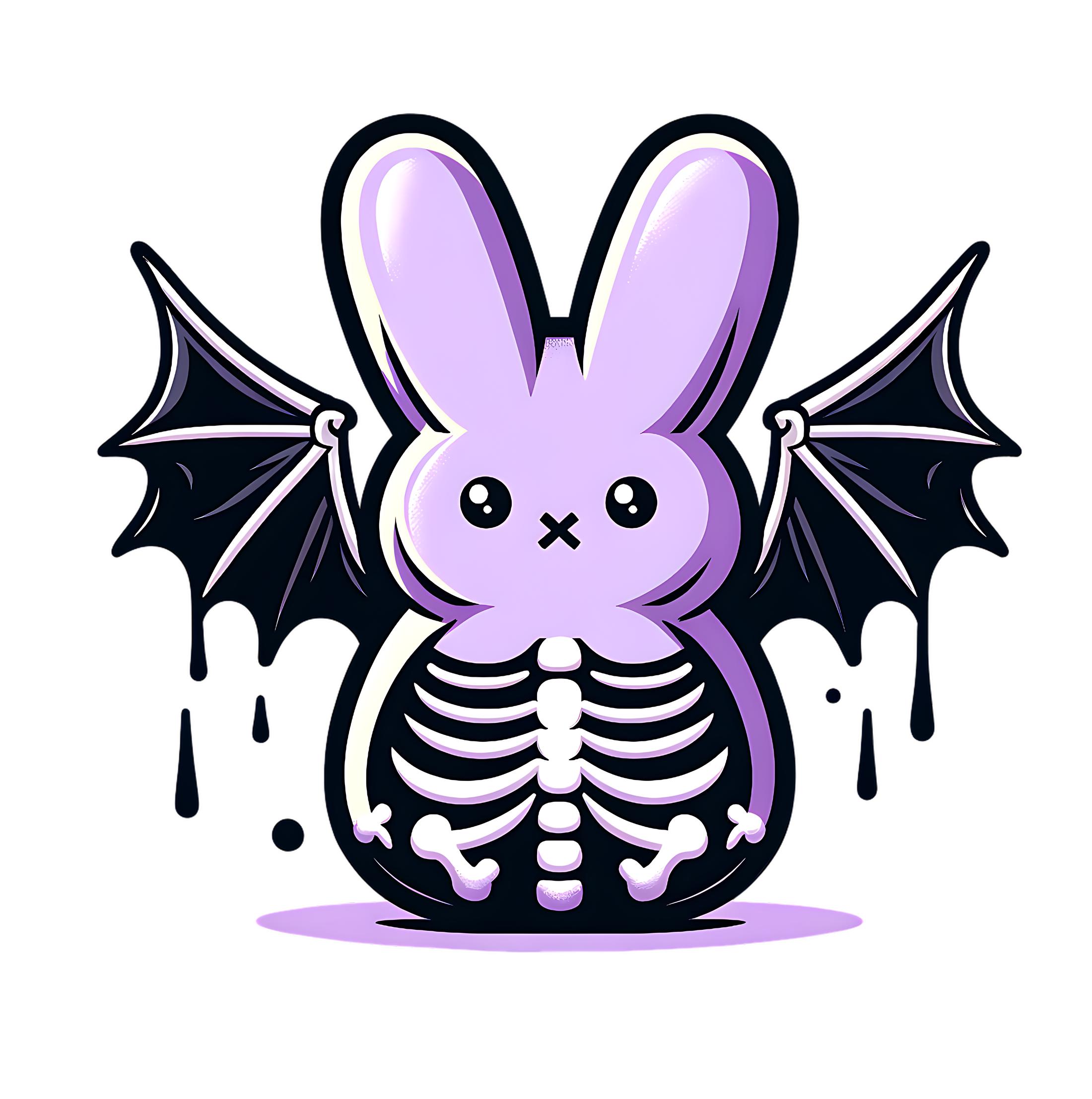 Purple Peep With Wings PNG, Spooky Peep Clipart, Spooky Easter ...