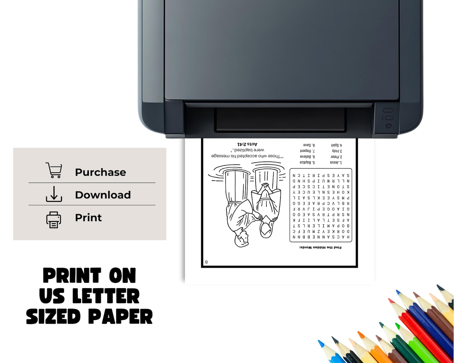 Pentecost for Kids Acts Bible Study Flip Book Holy Spirit Craft ...