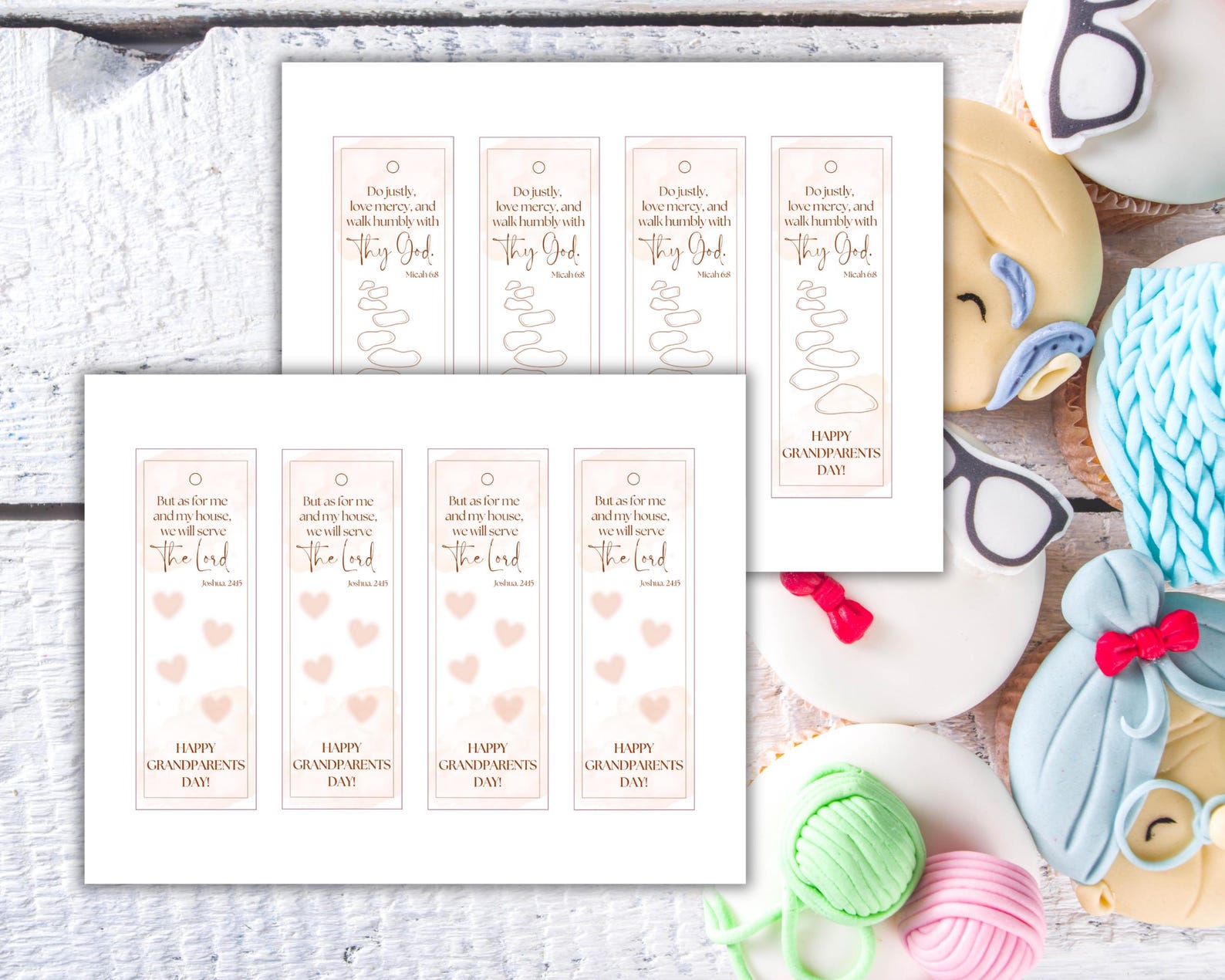 Grandparents Day Craft Christian Fingerprint Art Bookmark Printable ...