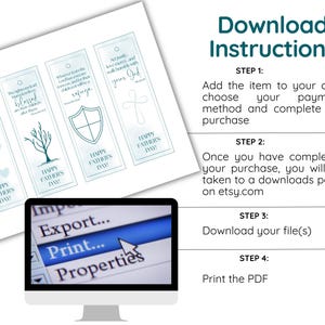 Christian Fathers Day Gift Fingerprint Art Bookmark Printable Craft for ...