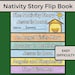 Christmas Nativity Story Flip Book for Kids Activity Pages Sunday ...