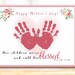 Christian Handprint Art Printable Mothers Day Keepsake Religious ...