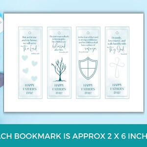 Christian Fathers Day Gift Fingerprint Art Bookmark Printable Craft for ...
