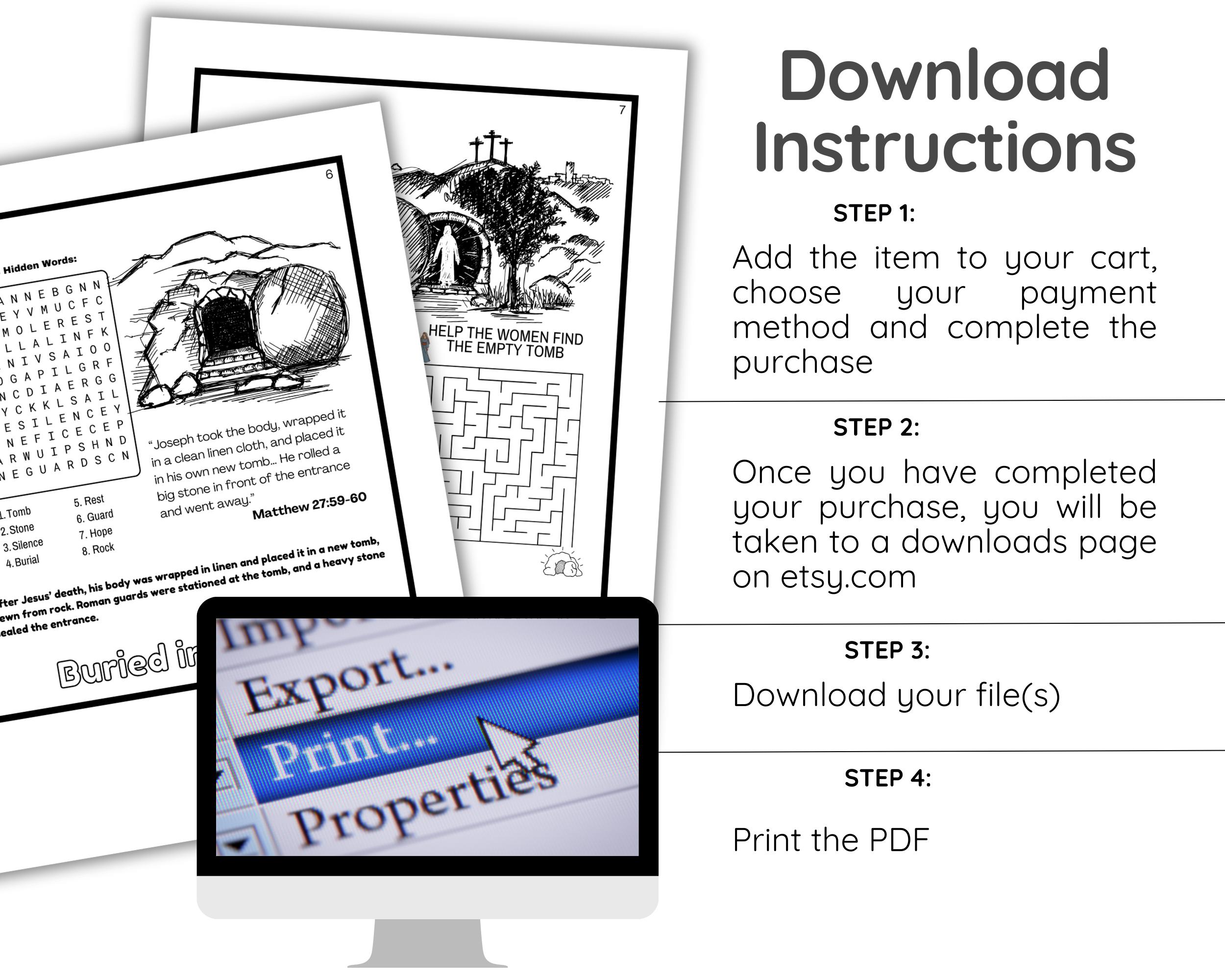 The Easter Story Flip Book Bundle for Palm Sunday Activity for Holy ...