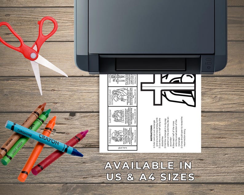 Holy Week Easter Story Folding Activity for Holy Week Kids Activity ...