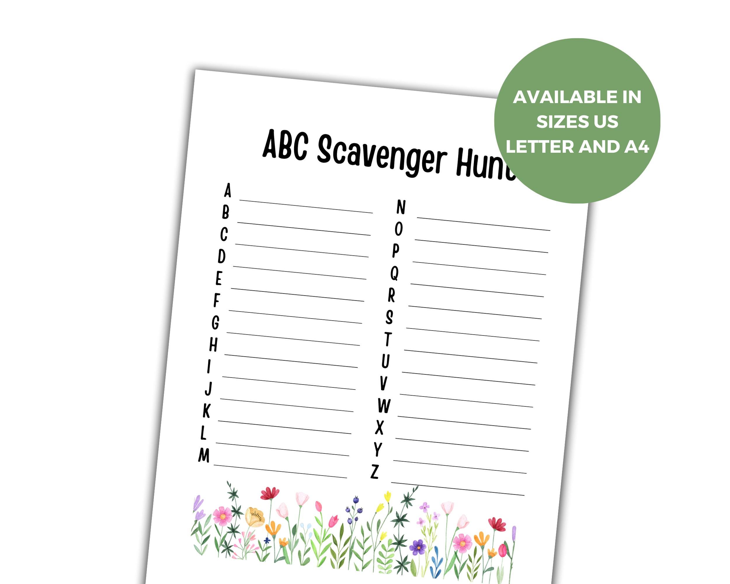 Nature Scavenger Hunt Nature Walk I Spy Outdoor Sensory Walk Activities ...