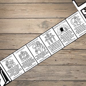 Holy Week Easter Story Folding Activity for Holy Week Kids Activity ...