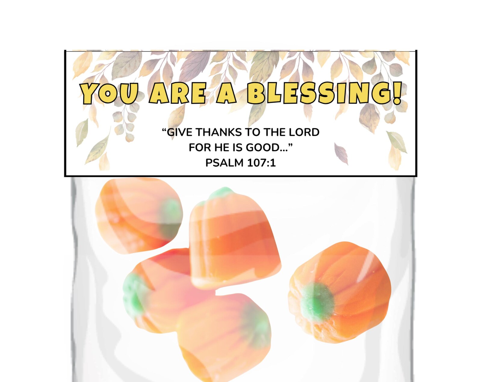 Christian Halloween Tract Goodie Bag Treat Topper Bible Verse Trunk or ...