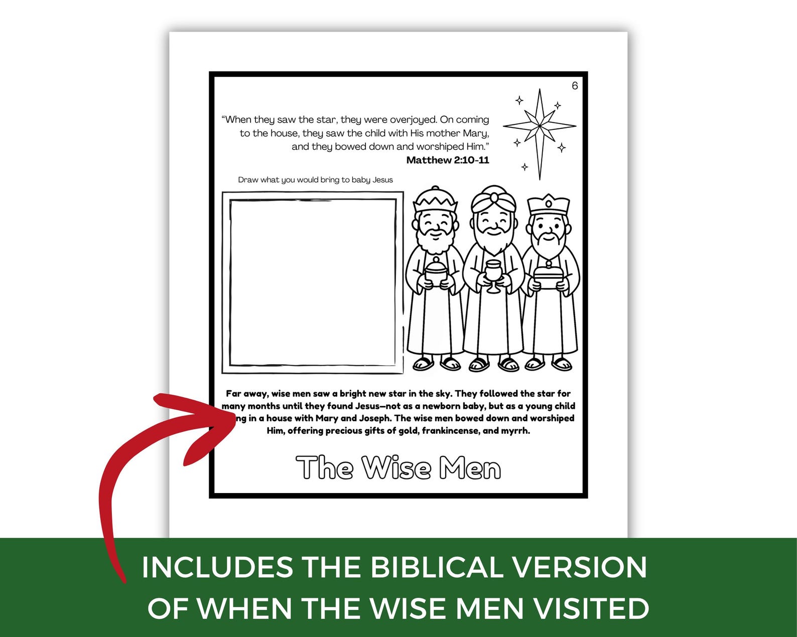 Christmas Nativity Story Flip Book for Kids Activity Pages Sunday ...