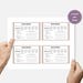 Book Review Cards for Reading Review Book Club for Adults or Teens ...