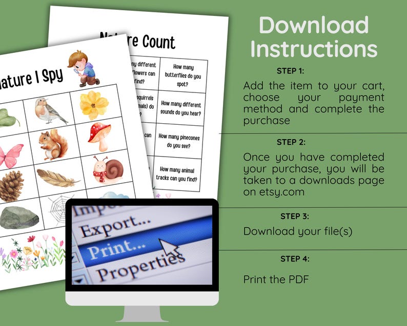 Nature Scavenger Hunt Nature Walk I Spy Outdoor Sensory Walk Activities ...