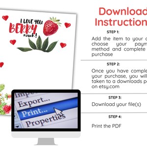 Mothers Day Handprint Art Strawberry Printable Mothers Day Keepsake I ...