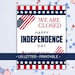 Closed for Independence Day Closed for 4th of July Closed Store Front ...