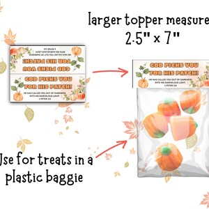 Christian Halloween Tract Goodie Bag Treat Topper Bible Verse Trunk or ...