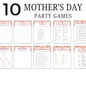 Mothers Day Games 10 Activities to Celebrate Mom Brunch Game Ideas for ...