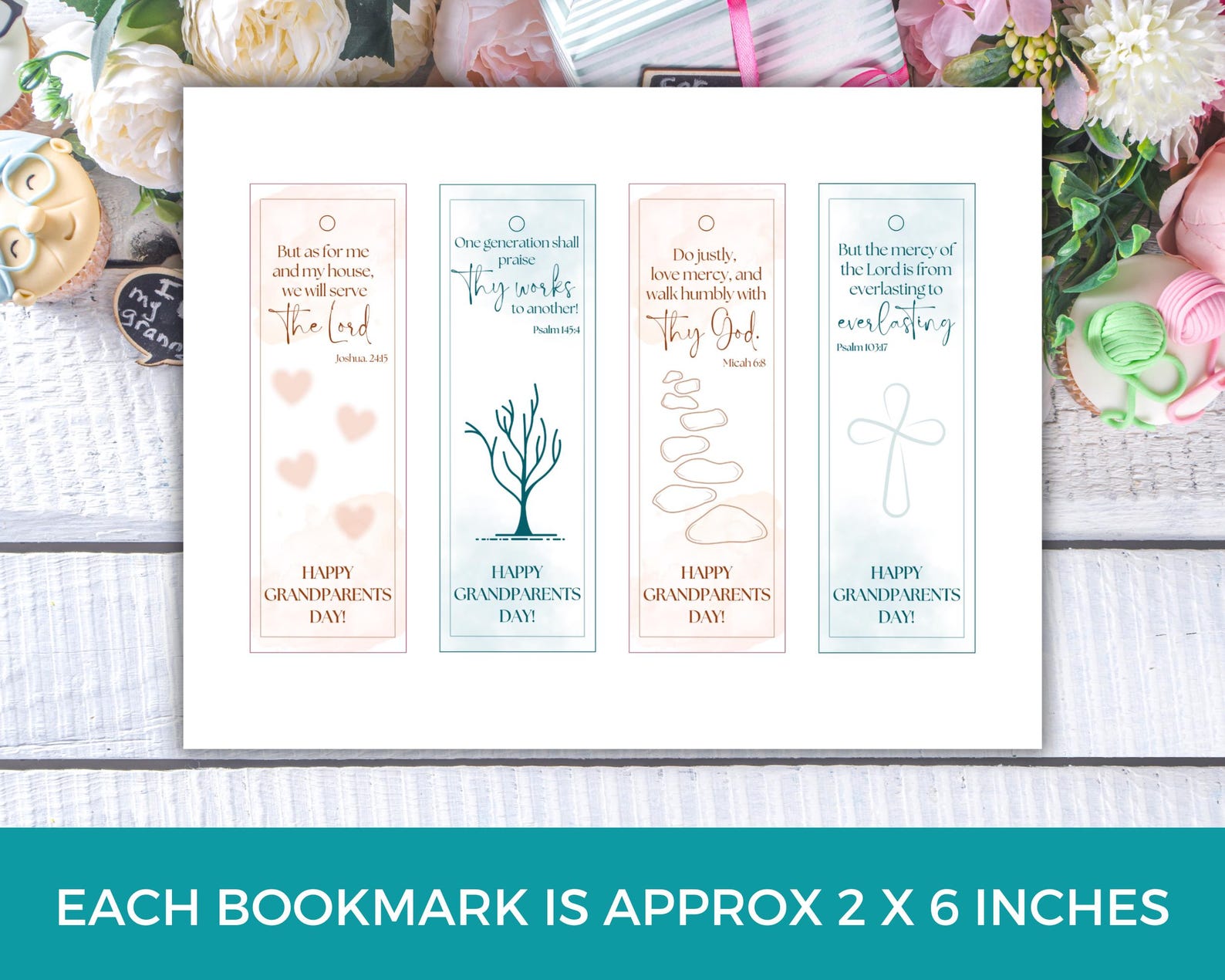 Grandparents Day Craft Christian Fingerprint Art Bookmark Printable ...