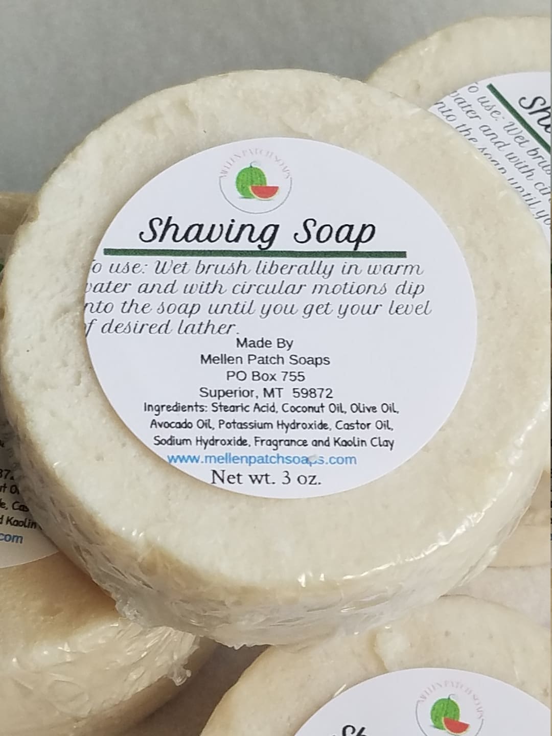 Handmade Shaving Soap - Natural Lathering Bar for Close Smooth Shave ...