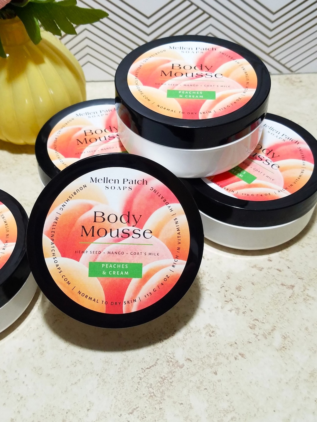Decadent Body Mousse in Peach Fragrance, Body Butter and Lotion in One ...