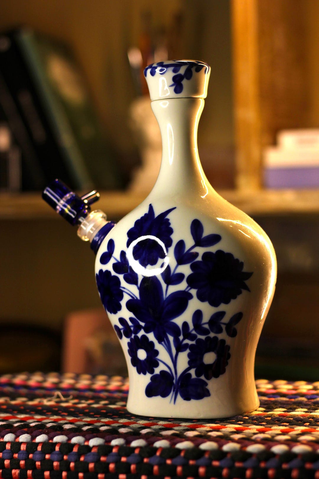 Vintage Bong With Hand-painted Design. - Etsy