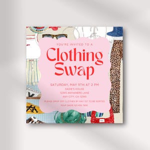 Clothing Swap Canva Template - Etsy