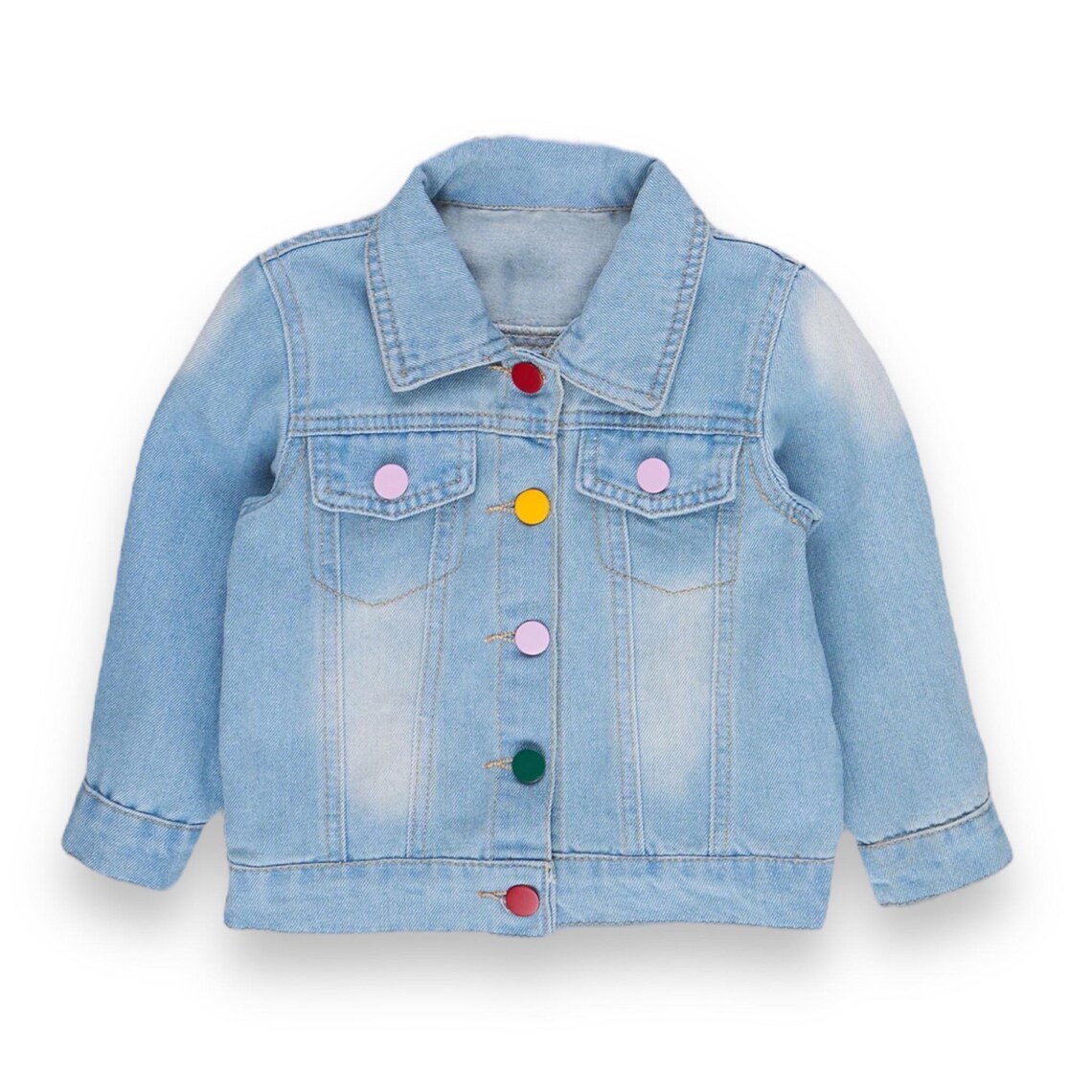 Kids Denim Jacket, Kids Jean Jacket, Rainbow Denim Jacket, Sequin ...