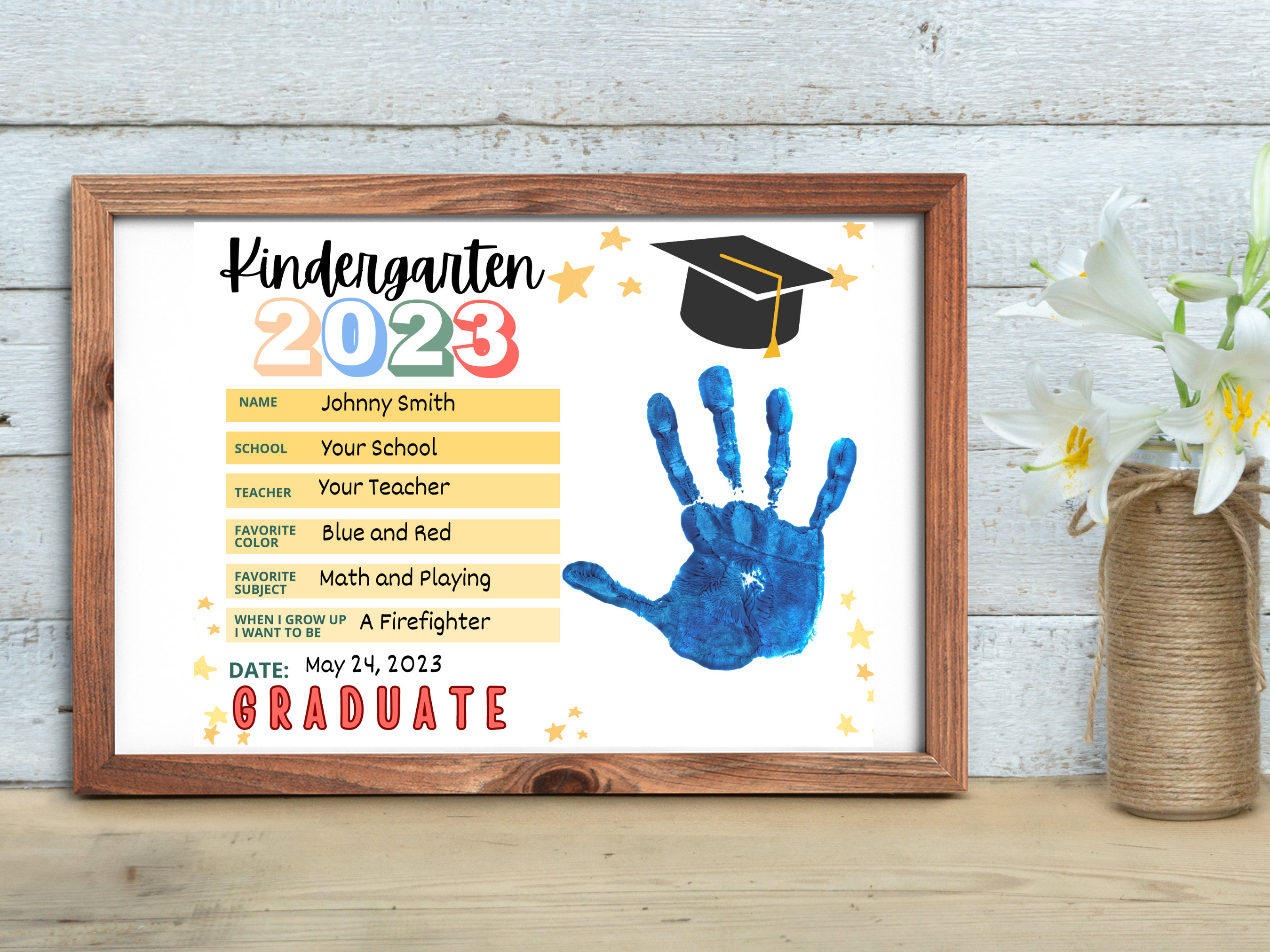 KINDERGARTEN GRADUATION Certificate and Gift for Kindergarten Promotion ...