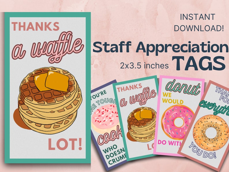 EMPLOYEE APPRECIATION GIFT Card Tags for Staff Appreciation - Etsy