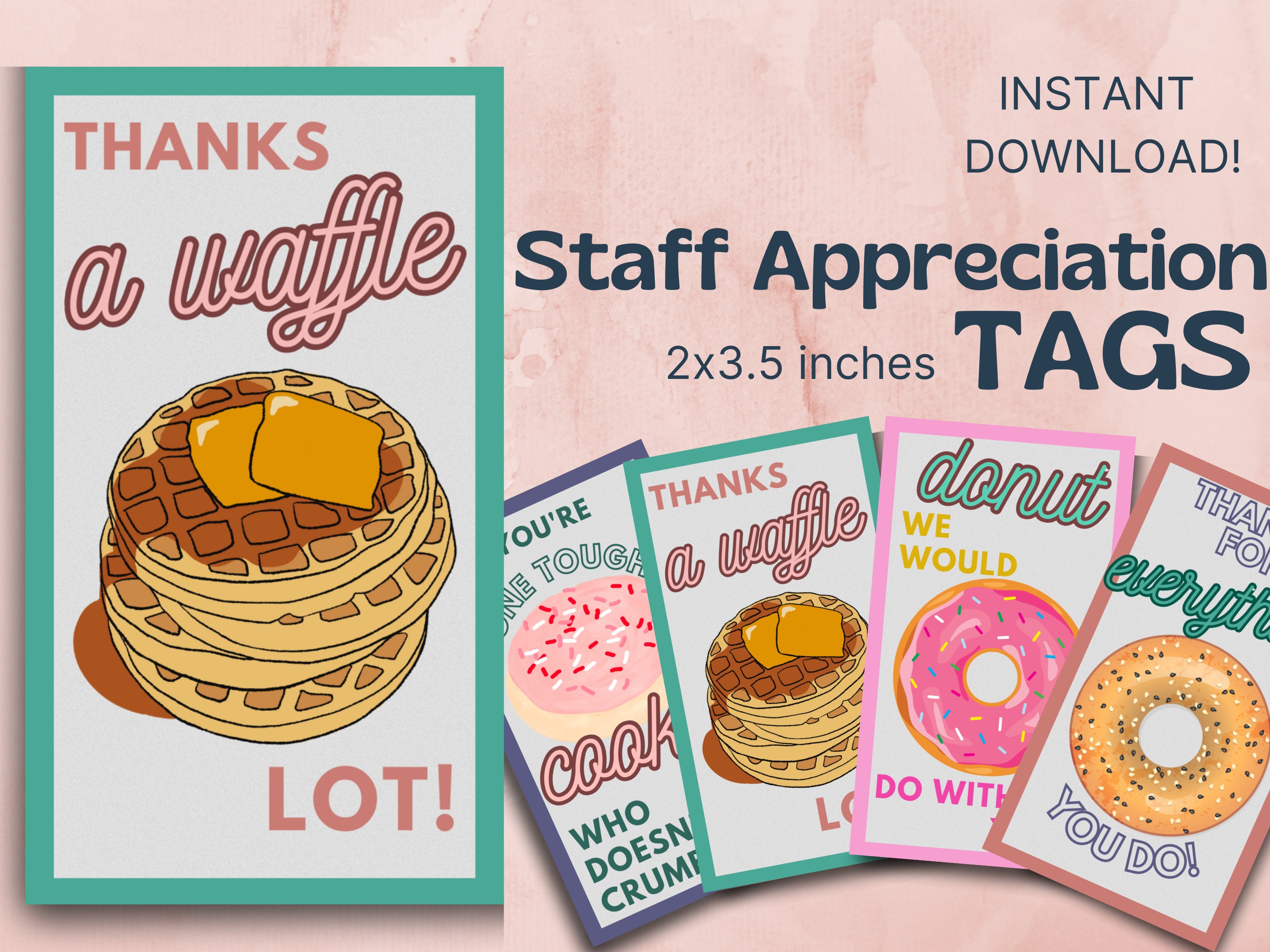 EMPLOYEE APPRECIATION GIFT Card Tags for Staff Appreciation - Etsy