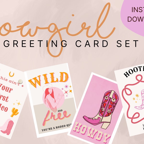 Cowgirls Card - Etsy