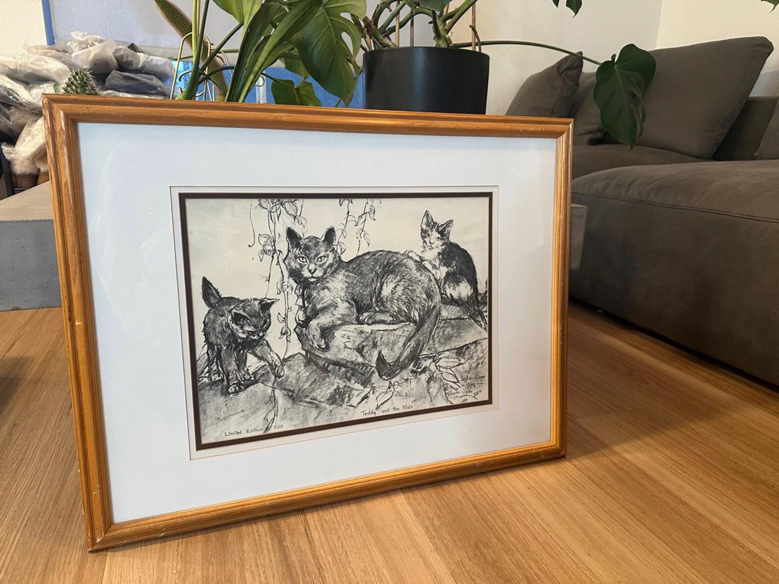 RARE Leslie Cope Signed Print “teddy & the Kids” Signed Vintage 1979 ...