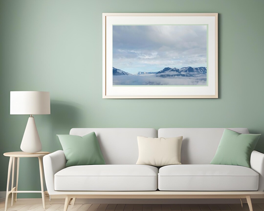 Photo Art Canvas of View From Washington State of Stormy Clouds Above ...