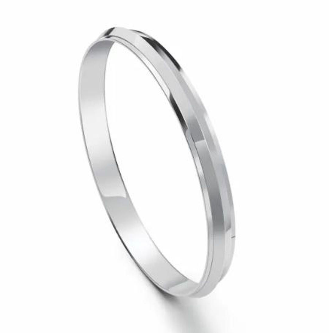 Silver 925 Solid Punjabi / Sikh Kada for Boys Diameter 6cm / 2.36 Inch ...