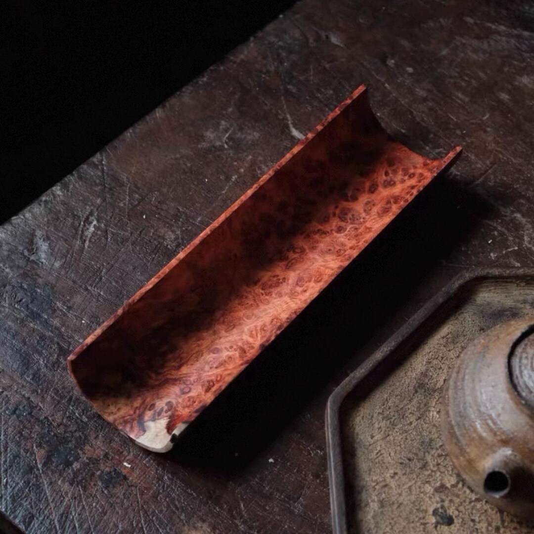 Handmade Tea Scoop | Burmese Padauk Burl Wood Gongfu Tea Tools | Wabi ...