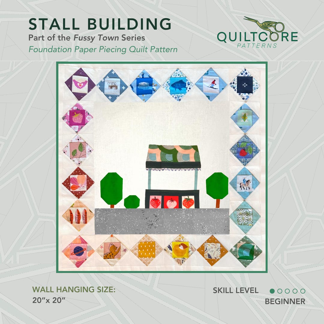 Stall Building | FPP Quilt Pattern | Instant PDF Download | Foundation ...