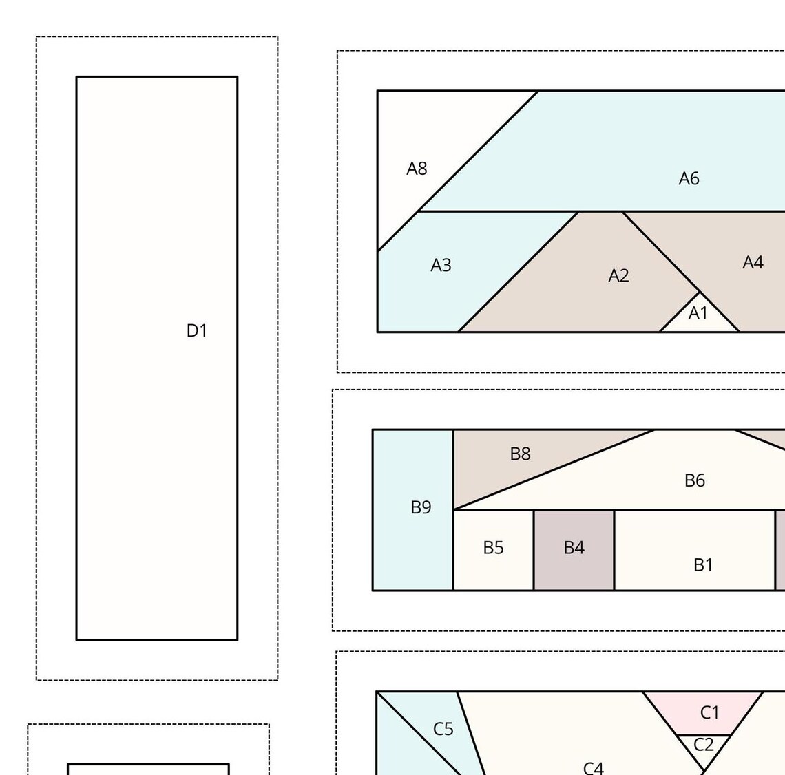 Nesting Doll FPP Quilt Block Pattern | PDF Download | Foundation Paper ...