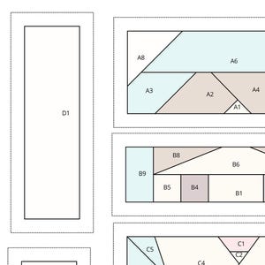 Nesting Doll FPP Quilt Block Pattern | PDF Download | Foundation Paper ...