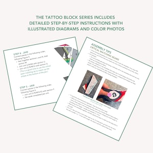 Quiltcore Tattoo Series | FPP Quilt Block Patterns | Instant PDF ...