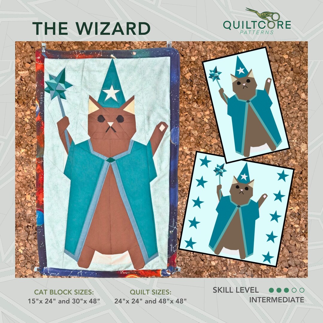 The Wizard | FPP Quilt Pattern | Instant PDF Download | Foundation ...