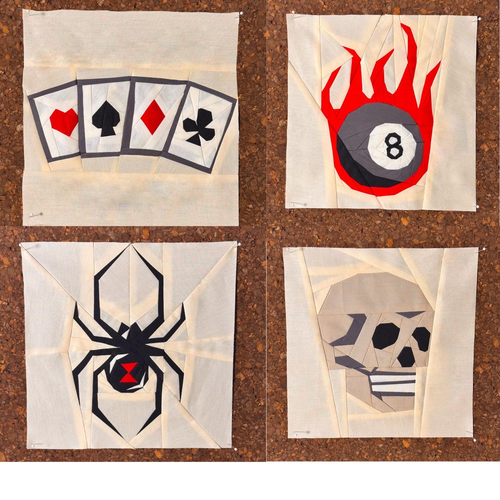 Tattoo Series FPP Quilt Block Patterns | Set of 8 Patterns (PDF ...