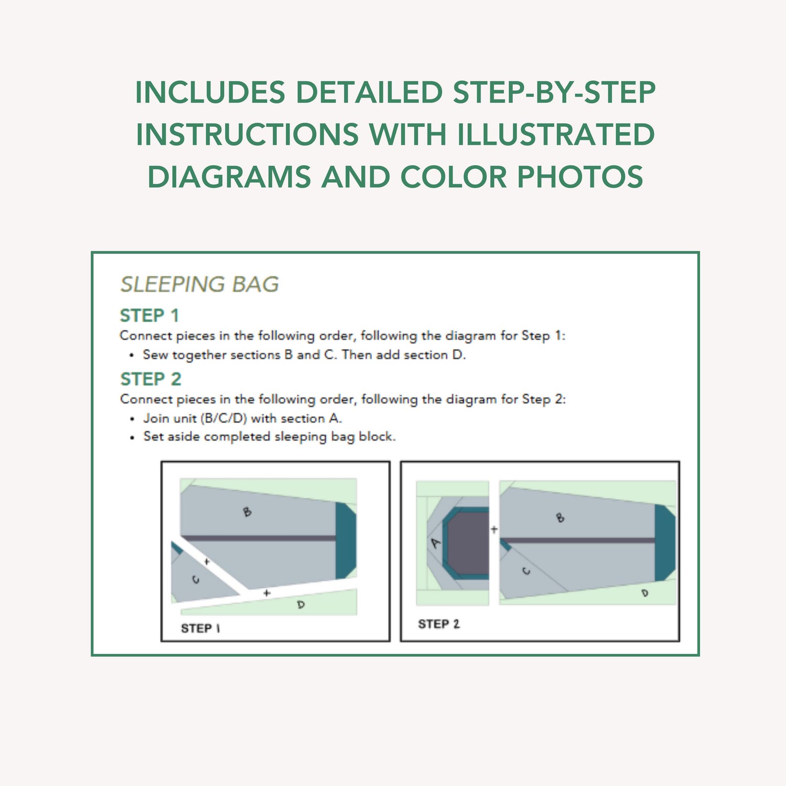 Camping Sampler | FPP Quilt Pattern | Instant PDF Download | Foundation ...