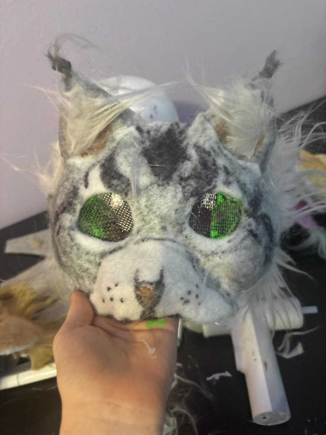 Lynx Mask Handmade Cute Therian - Etsy