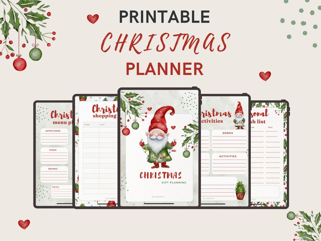 Printable A4 Christmas Gift Tracker, Christmas Planner for Gifts ...