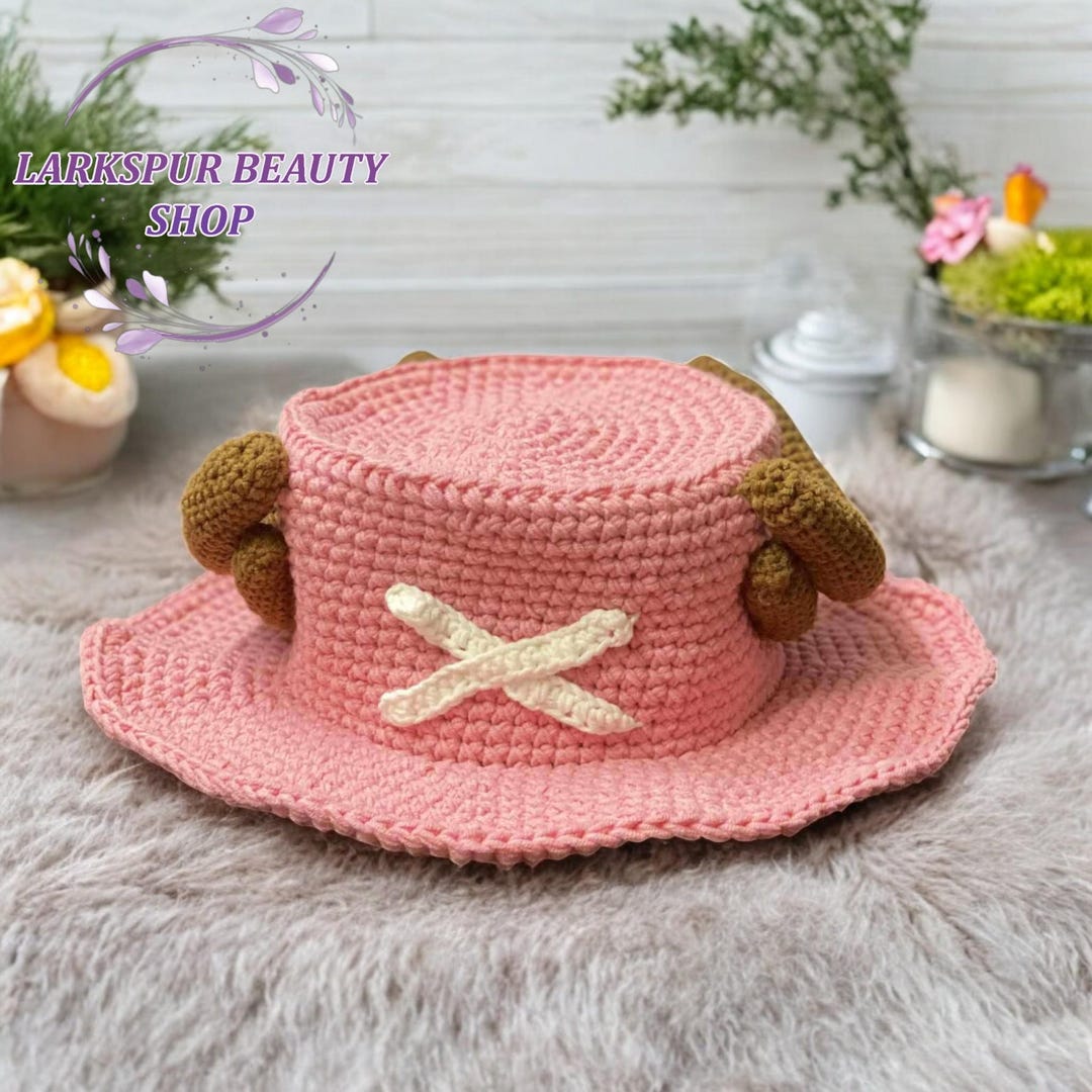 Handmade Chopper Crochet Hat, Crochet Chopper Bucket Hat, Anime Bucket ...