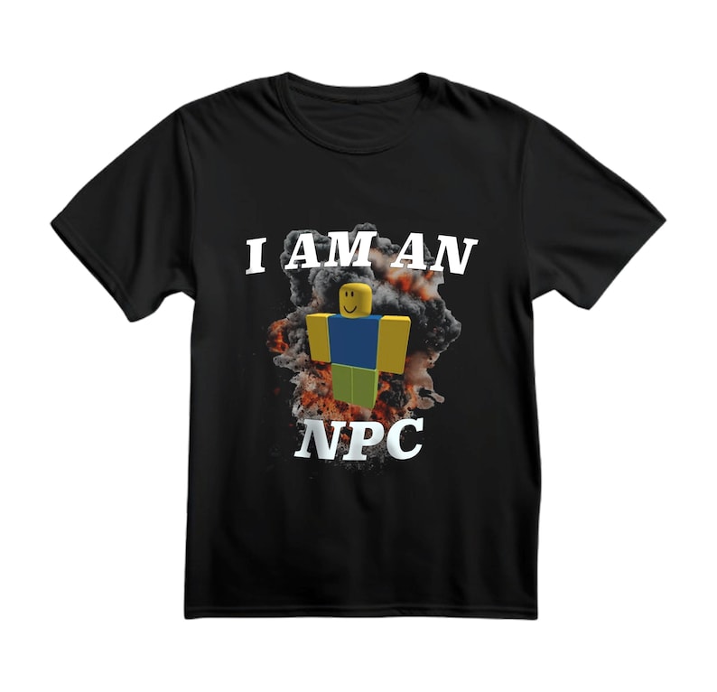 Roblox NPC Meme T-shirt: Funny Gaming Tee - Etsy