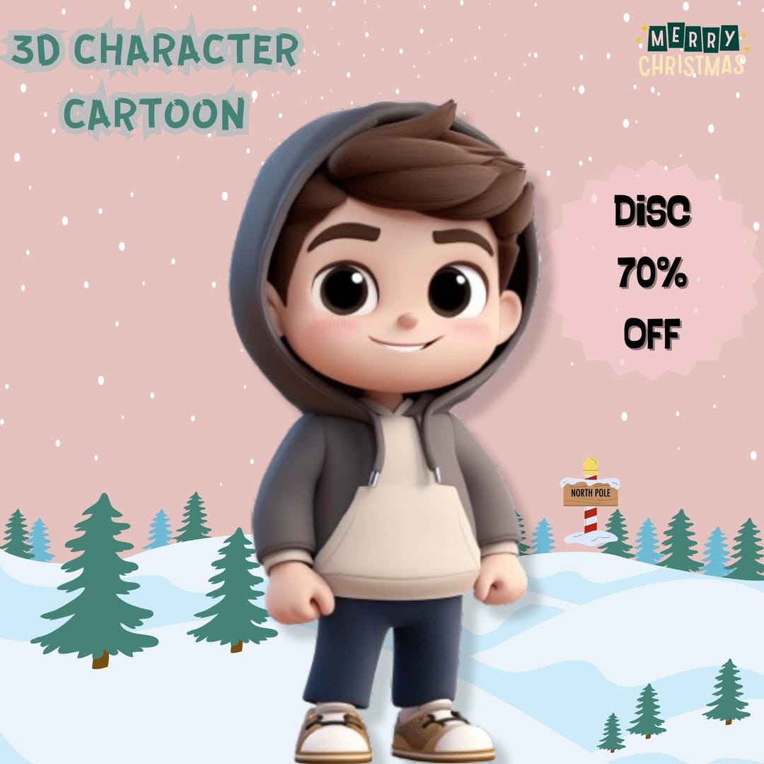 Custom High Quality Cute 3D Model,3d Chibi Animal, 3D Cartoon Art, 3D ...