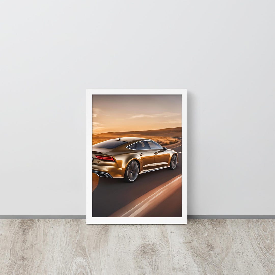 Revyartz - Audi RS7 Rear View Sunset Poster - Etsy